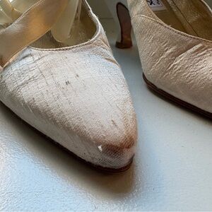 peter fox | Shoes | Fairytale Crme Silk Dupioni Cinderella Shoes With ...